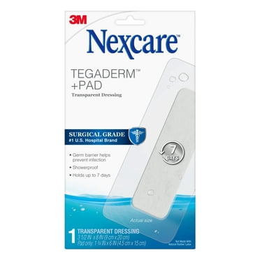 3M Tegaderm Surgical Wound Dressing, 4X10 Sterile Adhesive Film ...