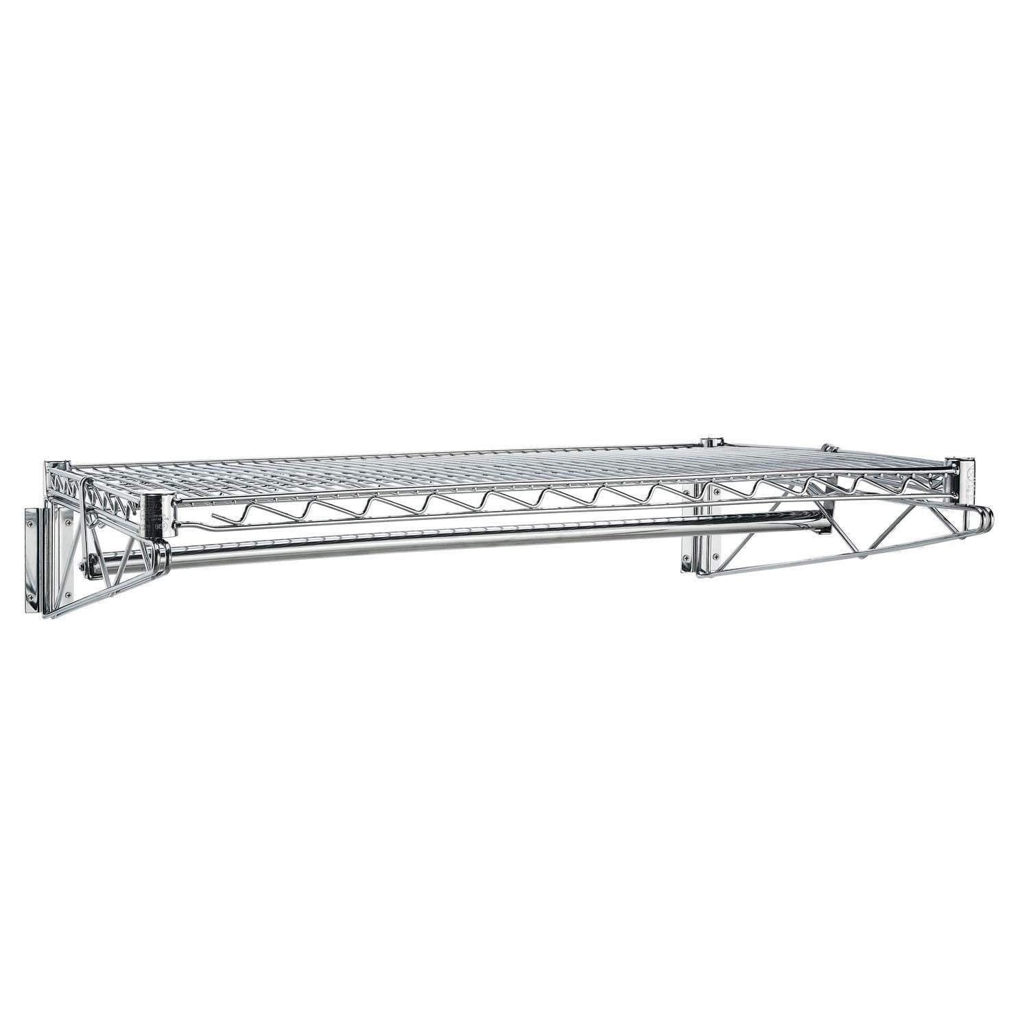Free Shipping! Nexel 7505 Chrome Coat Rack with Bars - Wall Mount - 60 ...