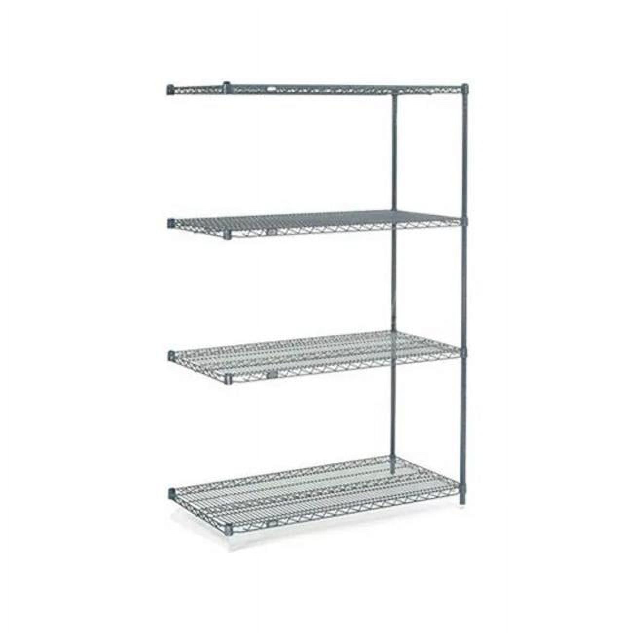Nexel A24308N5 24 x 30 x 86 in. Nexelon 5 Tier Wire Shelving Add-On ...