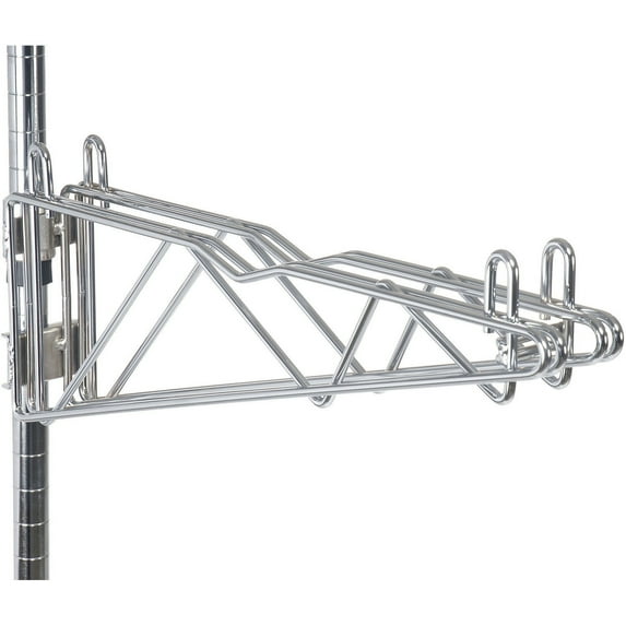 Nexel Chrome Adjustable Double Shelf Post Bracket 14""D - Walmart.com