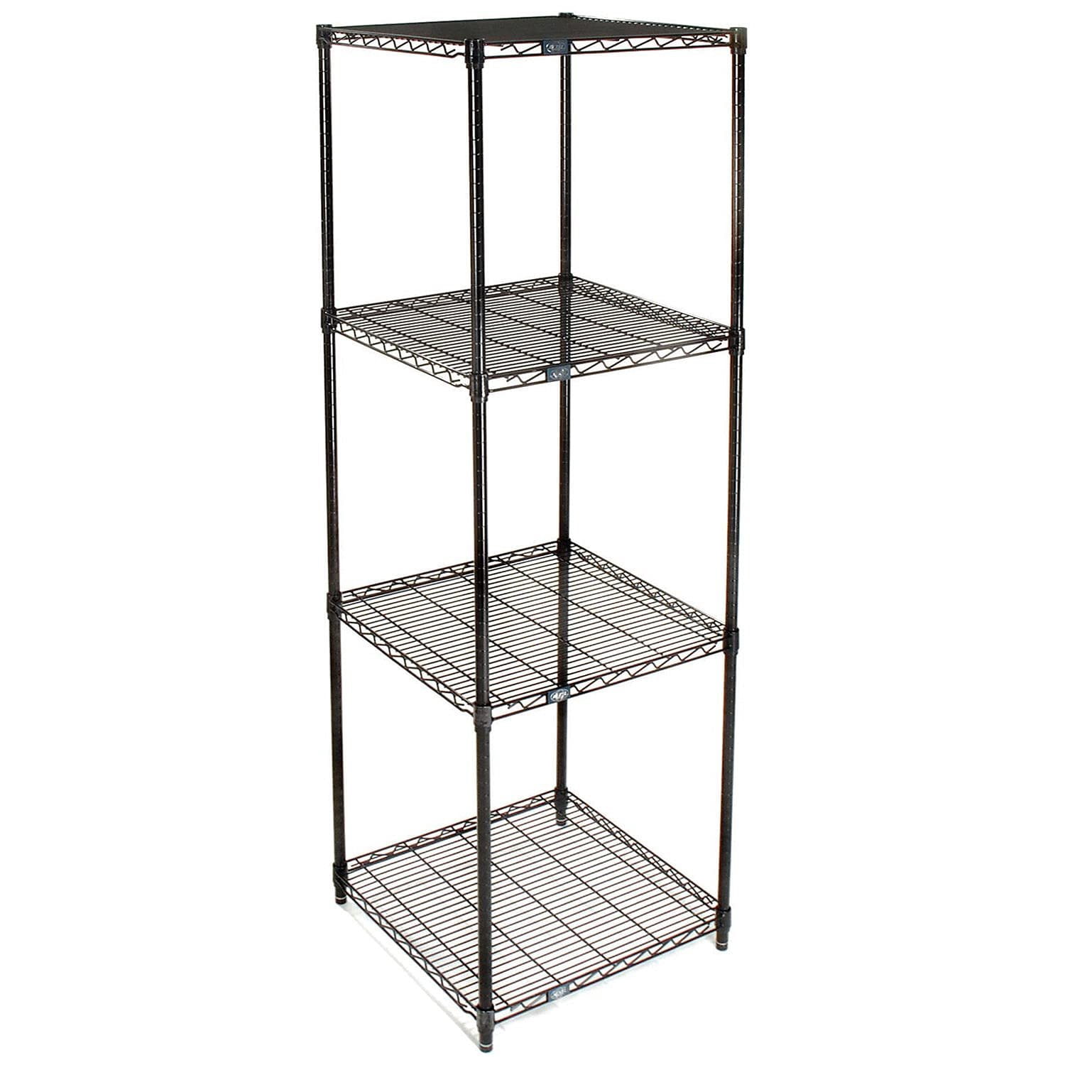 Nexel Adjustable Wire Shelving Unit, 4 Tier, NSF Listed Commercial ...