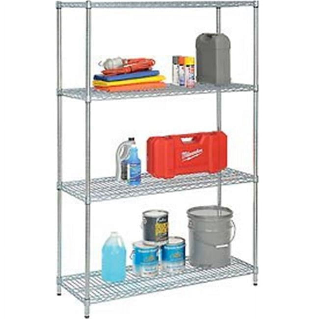 Nexel Best Value Wire Shelving Unit with Zinc Chromate - Zinc Chromate ...