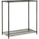Nexel Black Epoxy, 2 Tier, Wire Shelving Starter Unit, 60"W x 18"D x 34 ...