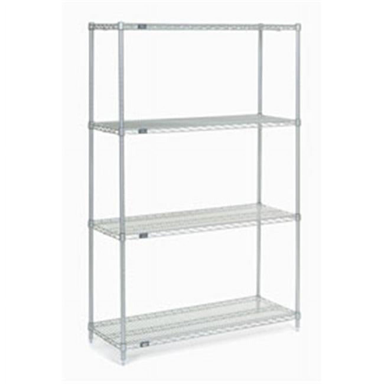 Nexel Chrome Wire Shelving - Chrome - 42 x 14 x 74 in. - Walmart.com