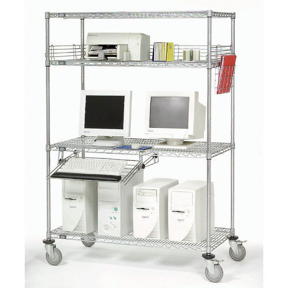 Nexel Complete Mobile Adjustable Computer Workcenter AV Cart - Walmart.com
