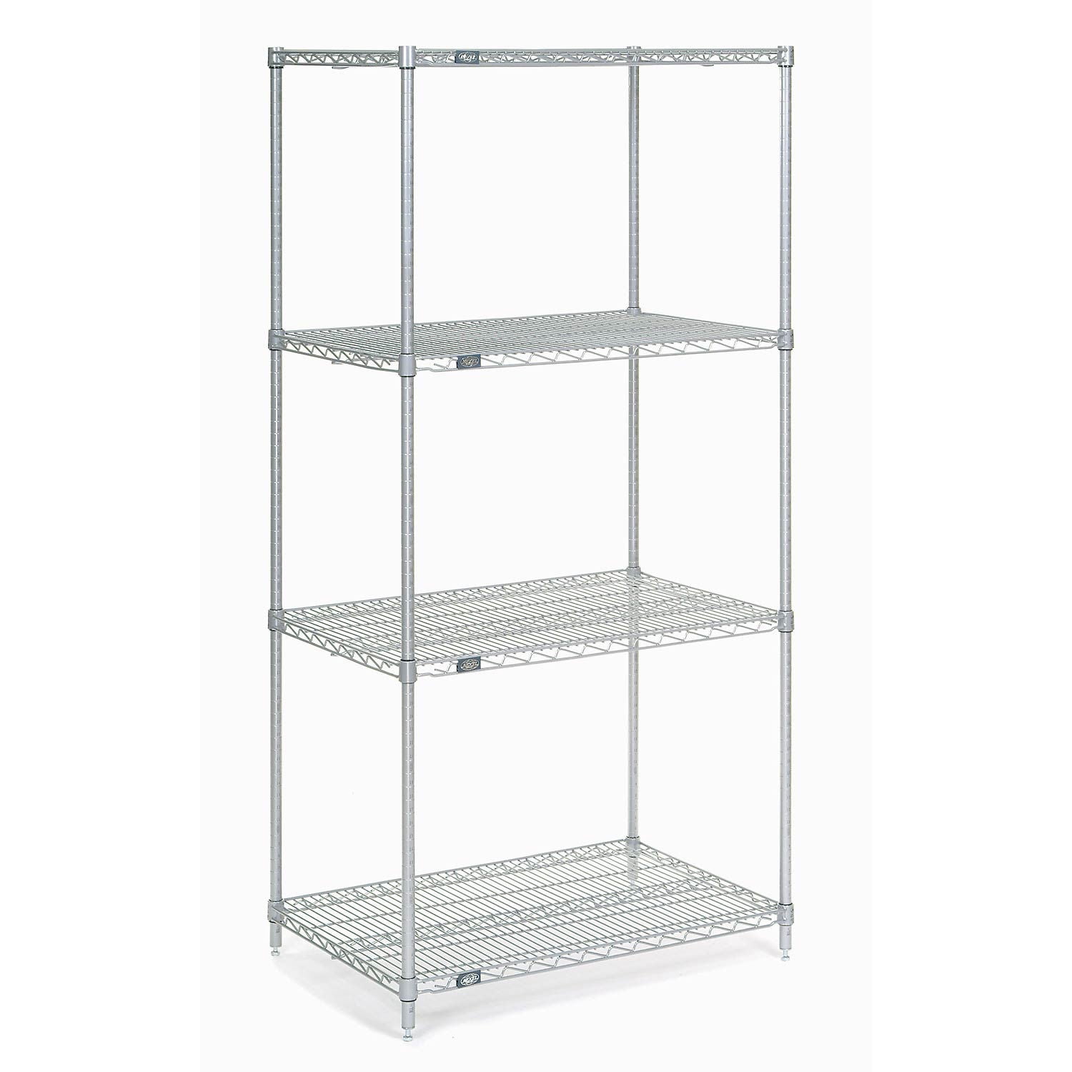 Nexel 18248C Nexel Chrome Wire Shelving, 24"W X 18"D x 86"H - Walmart.com