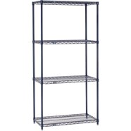 Nexel Chrome Utility Cart w/2 Shelves & Poly Brake Casters, 1200 lb ...
