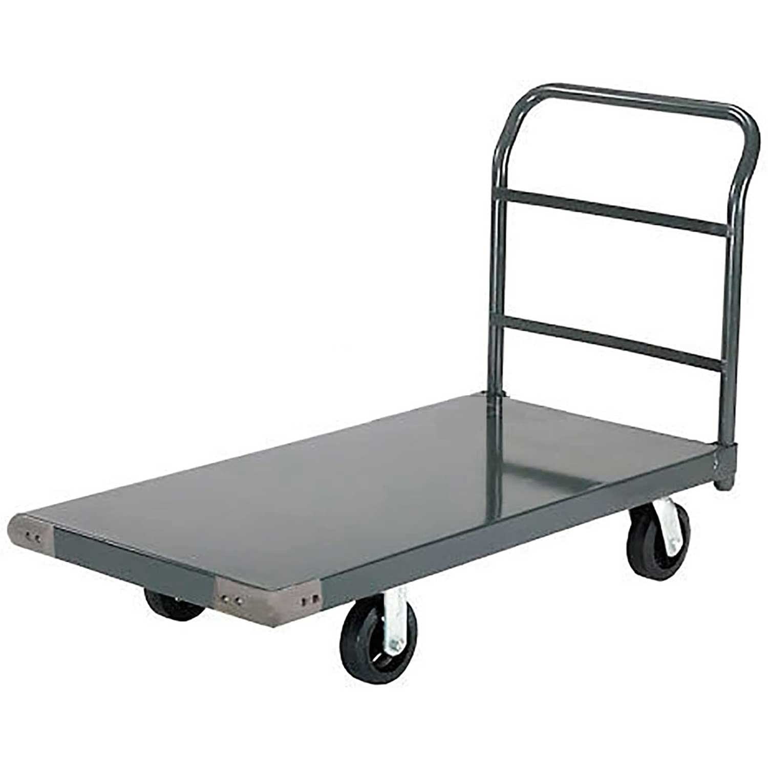 Nexel Industries Steel Deck Hand Cart/Dollie, 30x48 in. with 6 in ...