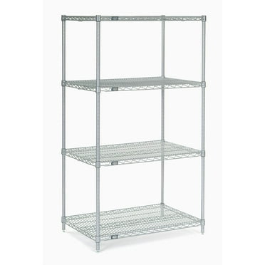 "Zimtown 4-Shelf Adjustable Storage Shelves, Steel Wire Unit, 20""L x ...