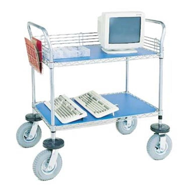 Nexel Industries IC24362C 2 Shelf Computer & Instrument Cart- Chrome ...
