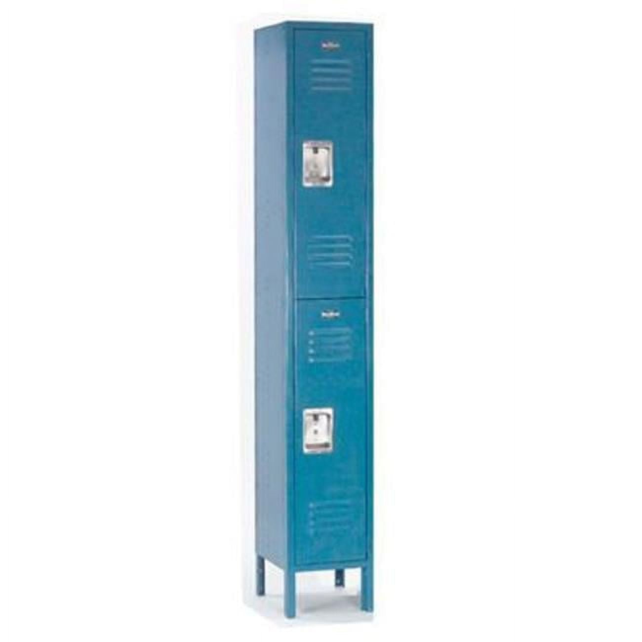 Nexel Industries Ready to Assemble Double Tier & 2 Door Locker - Blue ...