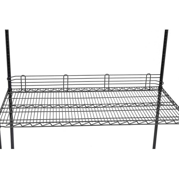 Nexel Ledge for Wire Shelves, Black Epoxy, 72"L x 4"H - Walmart.com