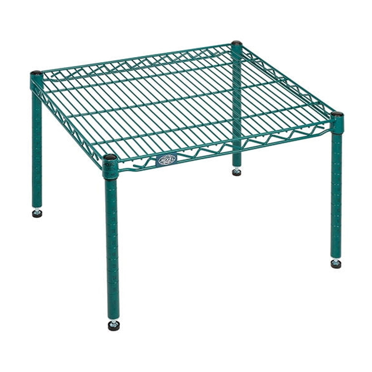 Nexel Poly-Green Wire Dunnage Rack, 24"W x 21"D x 14"H - Walmart.com