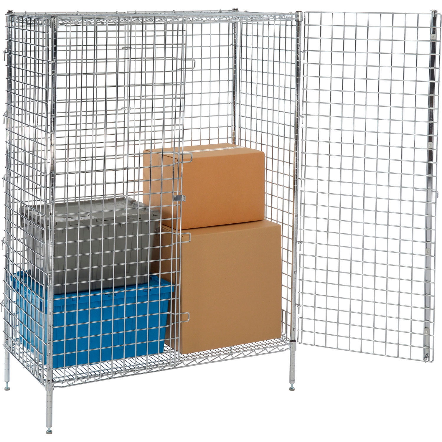 Nexel Poly-Z-Brite, Security Shelving Unit, 36"W x 24"D x 66"H ...