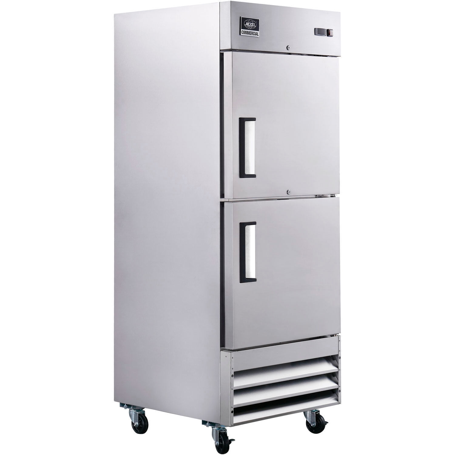 Nexel Reach In Split Door Refrigerator, 2 Solid Doors, 23 Cu. Ft ...