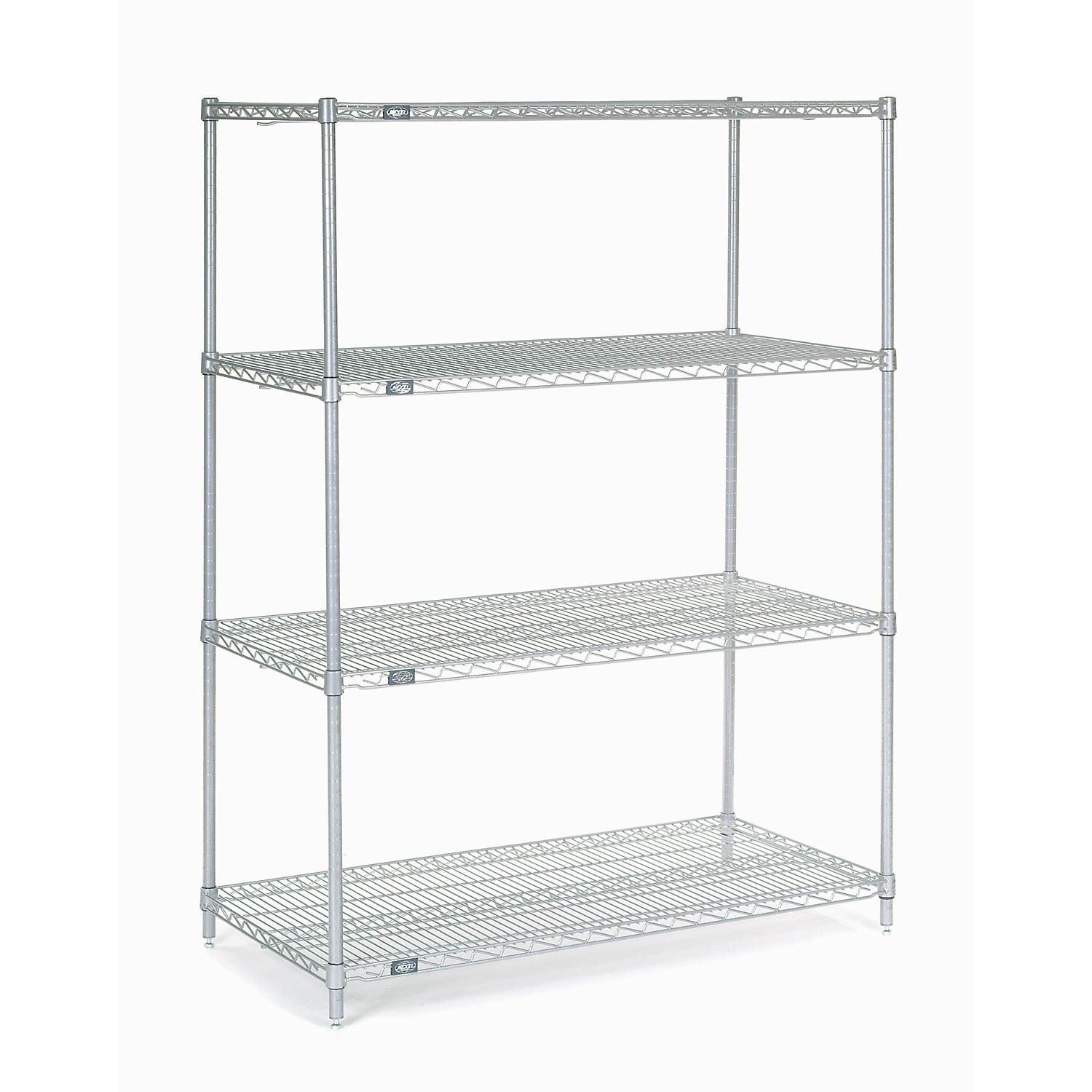 Nexel Stainless Steel Wire Shelving, 48"W x 24"D x 74"H - Walmart.com
