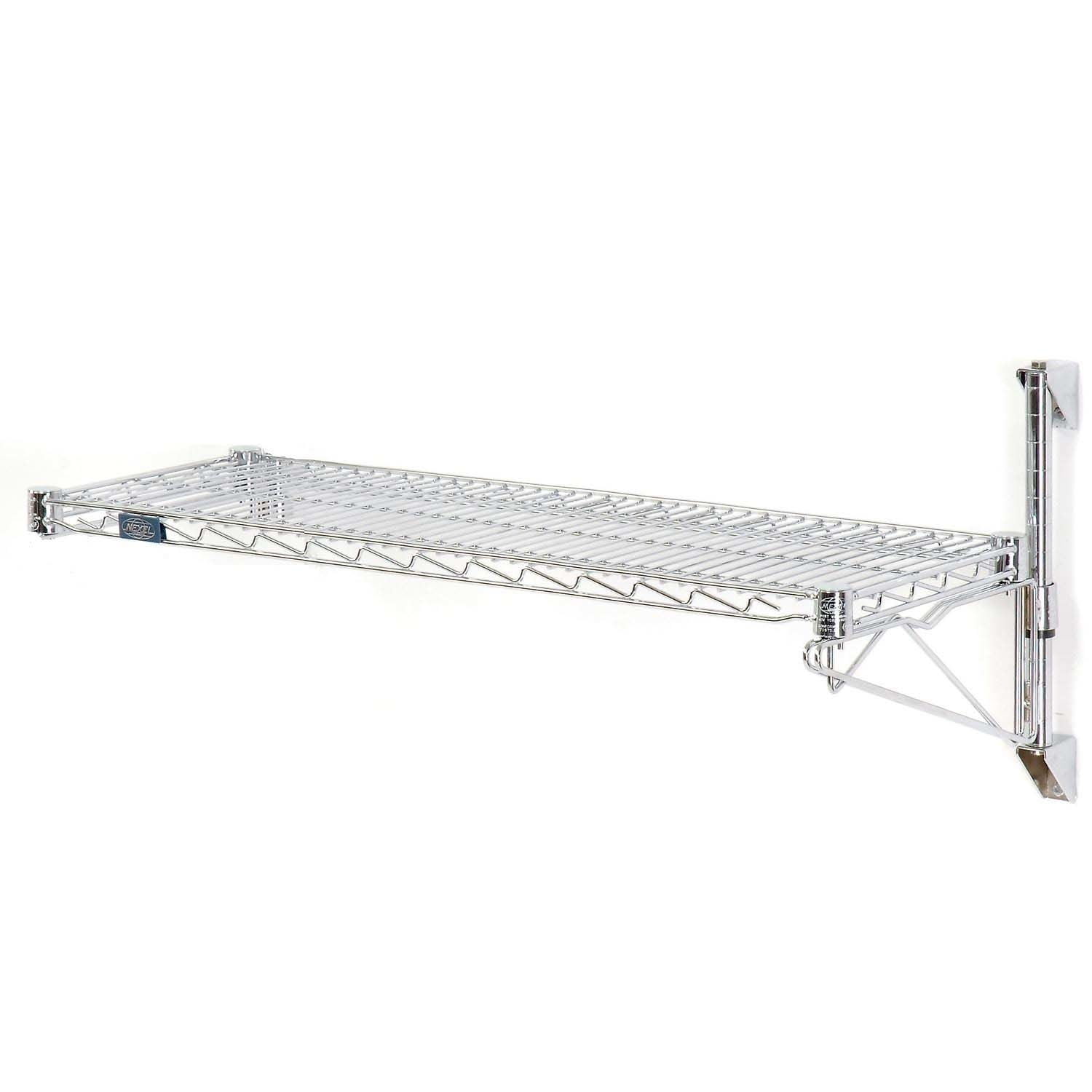 Nexel Wall Mount Wire 1-Shelf Add-On Unit, 48"W x 18"D x 14"H - Walmart.com