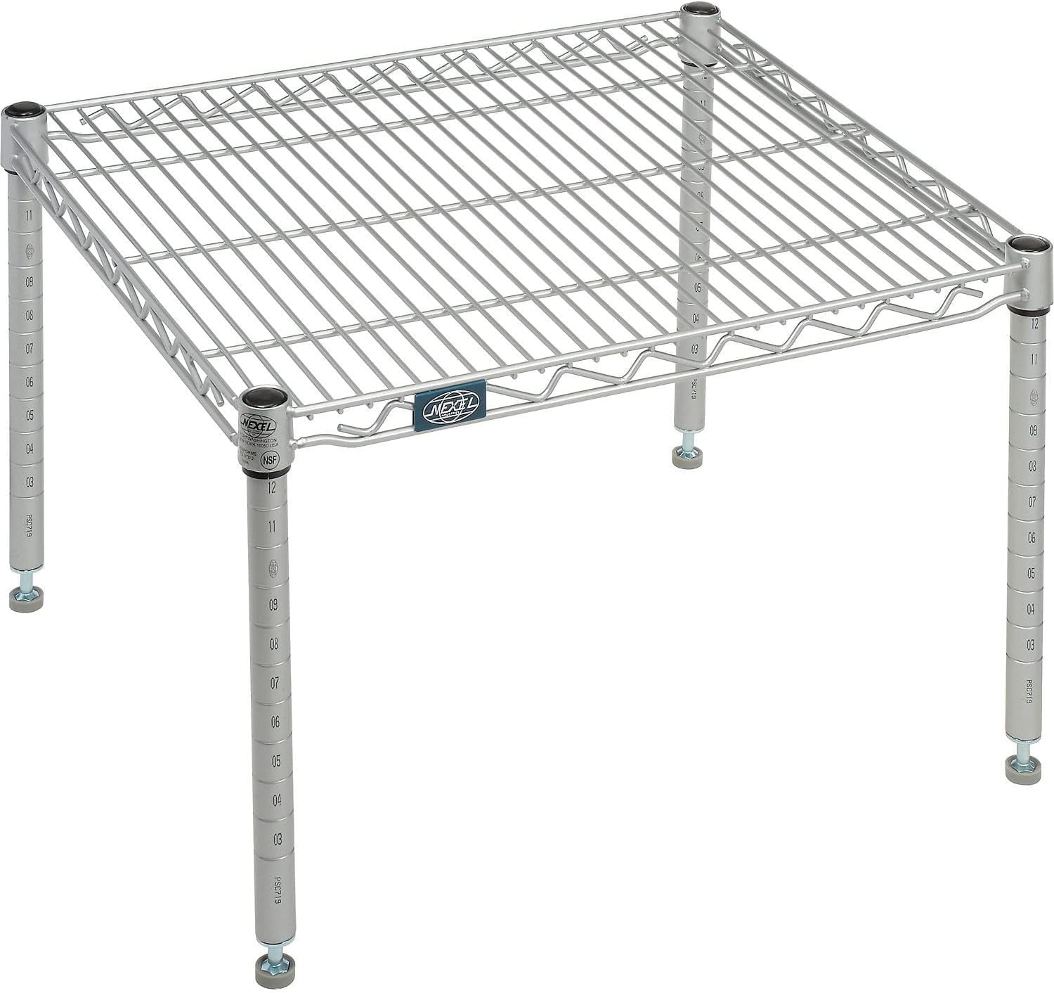 Nexelate Silver Epoxy Wire Dunnage Rack, 24"W x 21"D x 14"H - Walmart.com