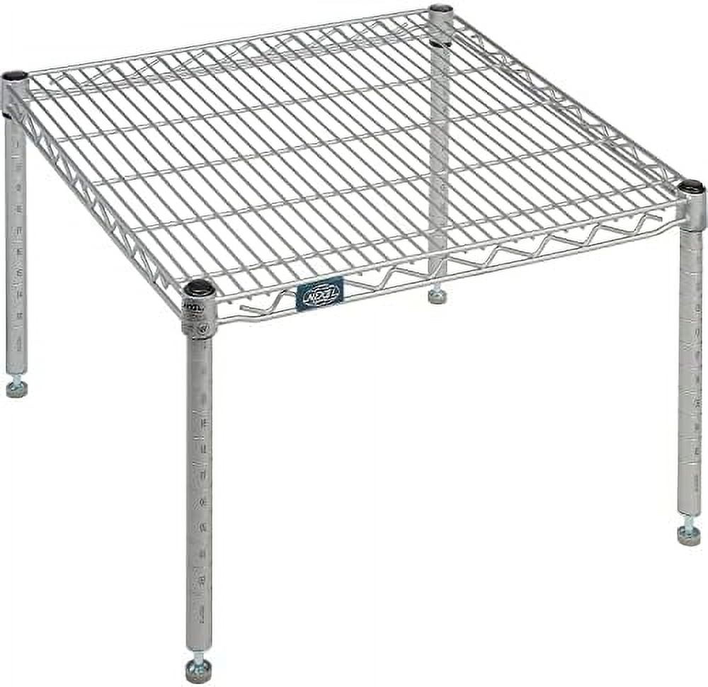 Nexelate Silver Epoxy Wire Dunnage Rack, 24"W x 24"D x 14"H - Walmart.com