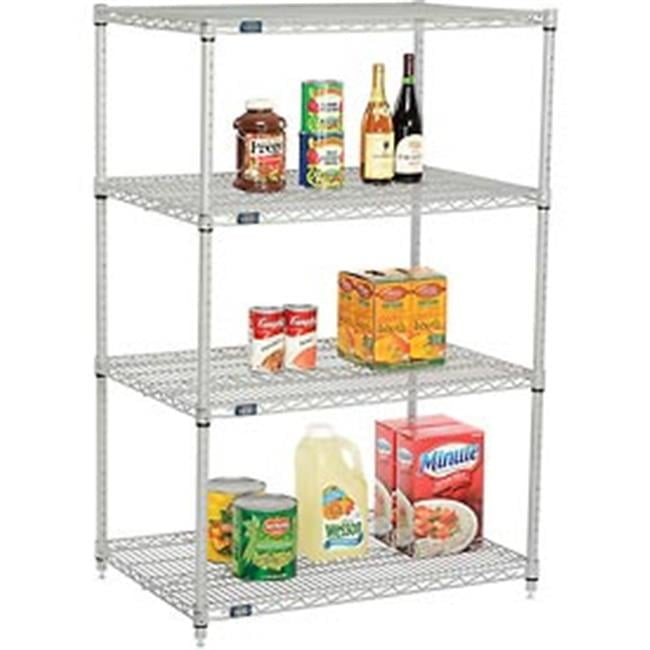 Nexelate Wire Shelving - Silver - 36 x 24 x 54 in. - Walmart.com