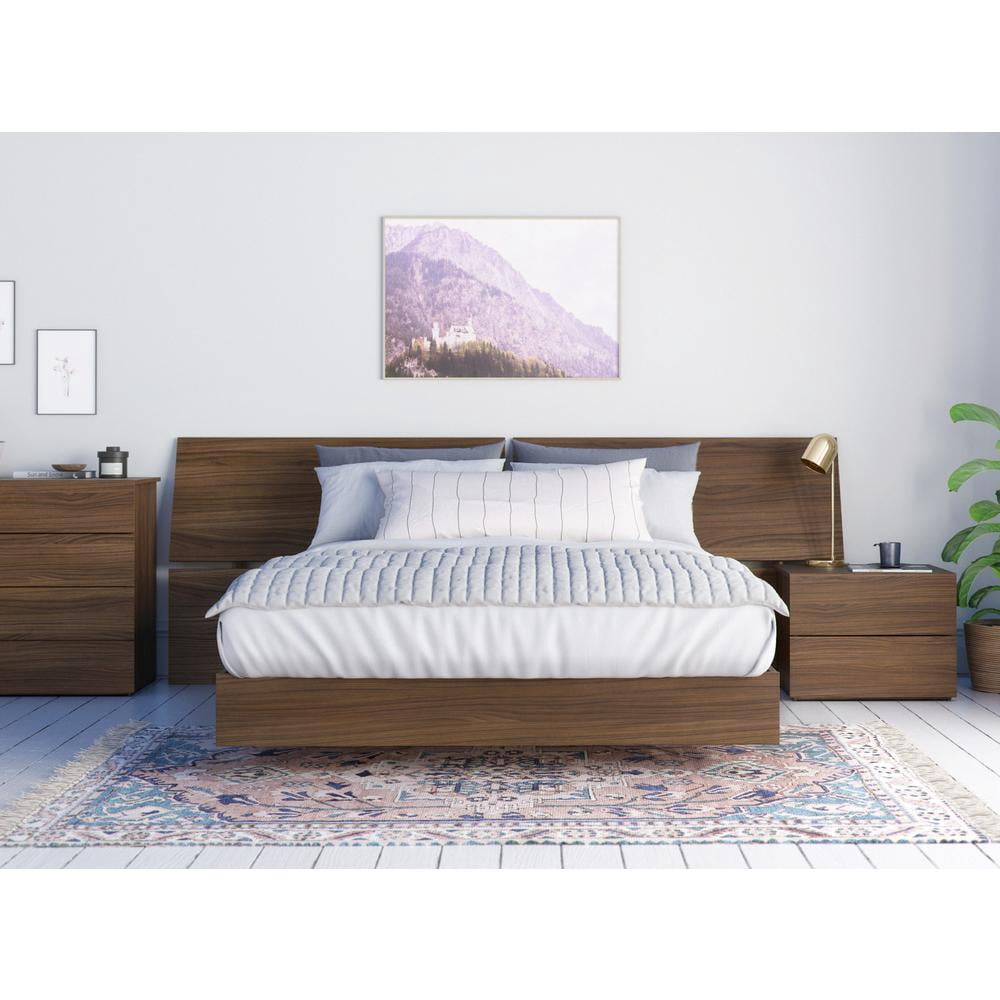 Nexera 3-Piece Bedroom Set With Bed Frame, Headboard & Nightstand ...