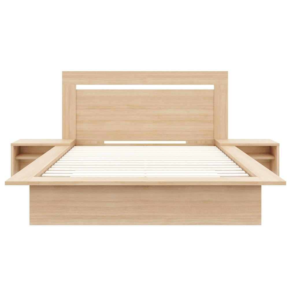 Nexera Camden 4-Piece Bedroom Set, Natural Blonde Oak, Queen - Walmart.com
