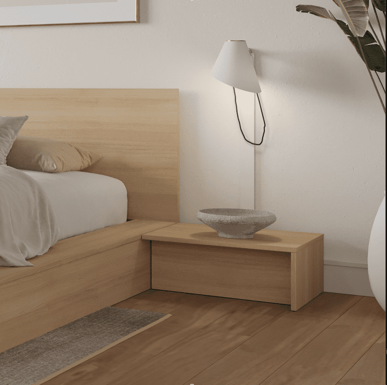 Nexera Kanso Nightstands Set of 2, Natural Blonde Oak - Walmart.com