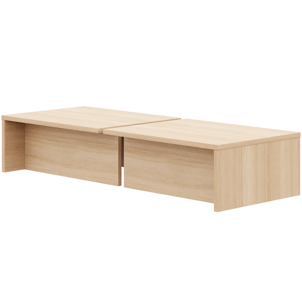 Nexera Kanso Nightstands set of 2 Natural Blonde Oak Color - Walmart.com
