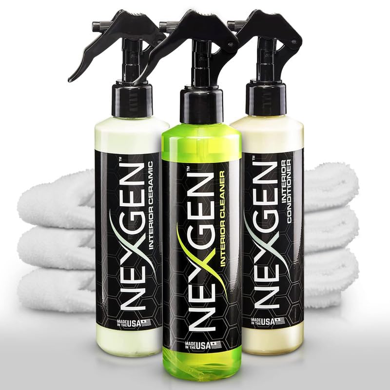 Nexgen 3-in-1 Car Interior Care Kit - Clean, Condition & UV & SiO₂ ...