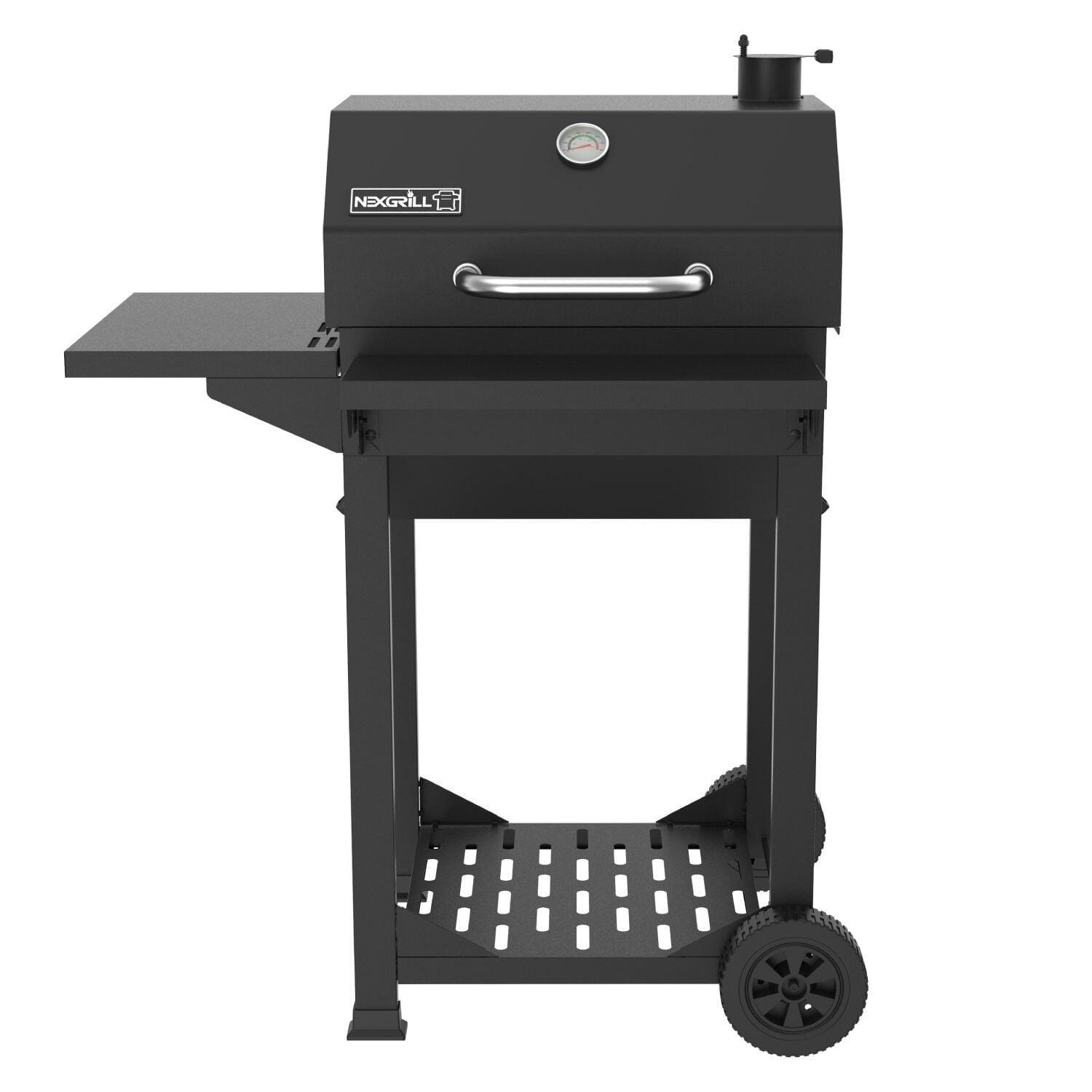 "Nexgrill 22"" Charcoal Cart Grill with Side & Front Shelf, Wheels ...