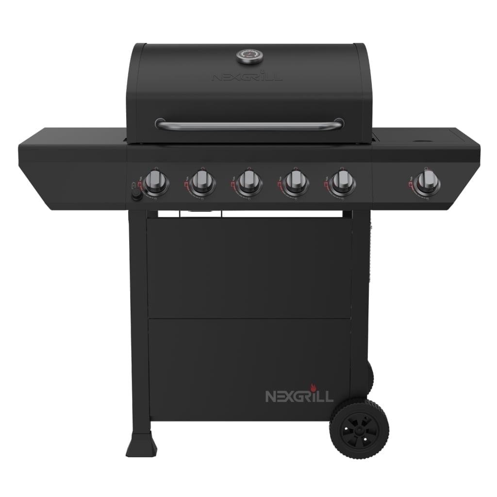 Nexgrill 5-Burner Gas Grill with Side Burner, 67,000 BTUs, 618 SQ. In ...