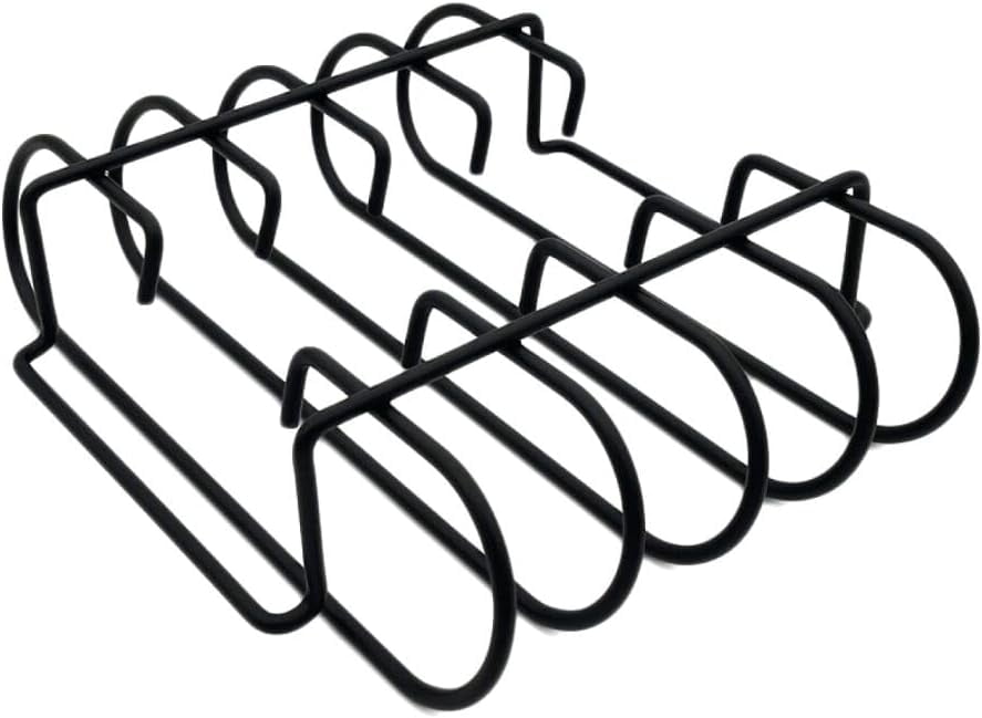 Nexgrill BBQ Rib Rack, Non-Stick Smoker Accessory for Outdoor Grilling ...