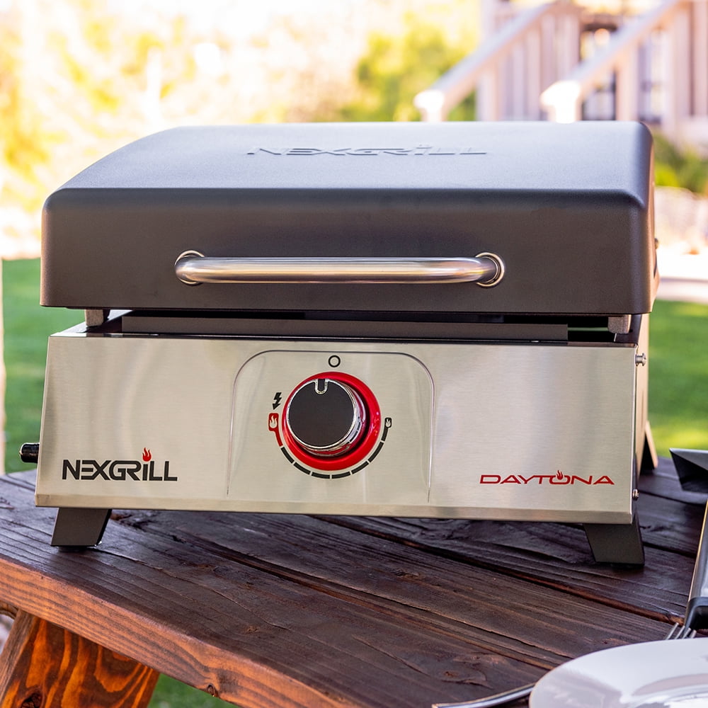 Nexgrill Daytona 1-Burner Propane Gas Tabletop Grill with Hot Rolled ...