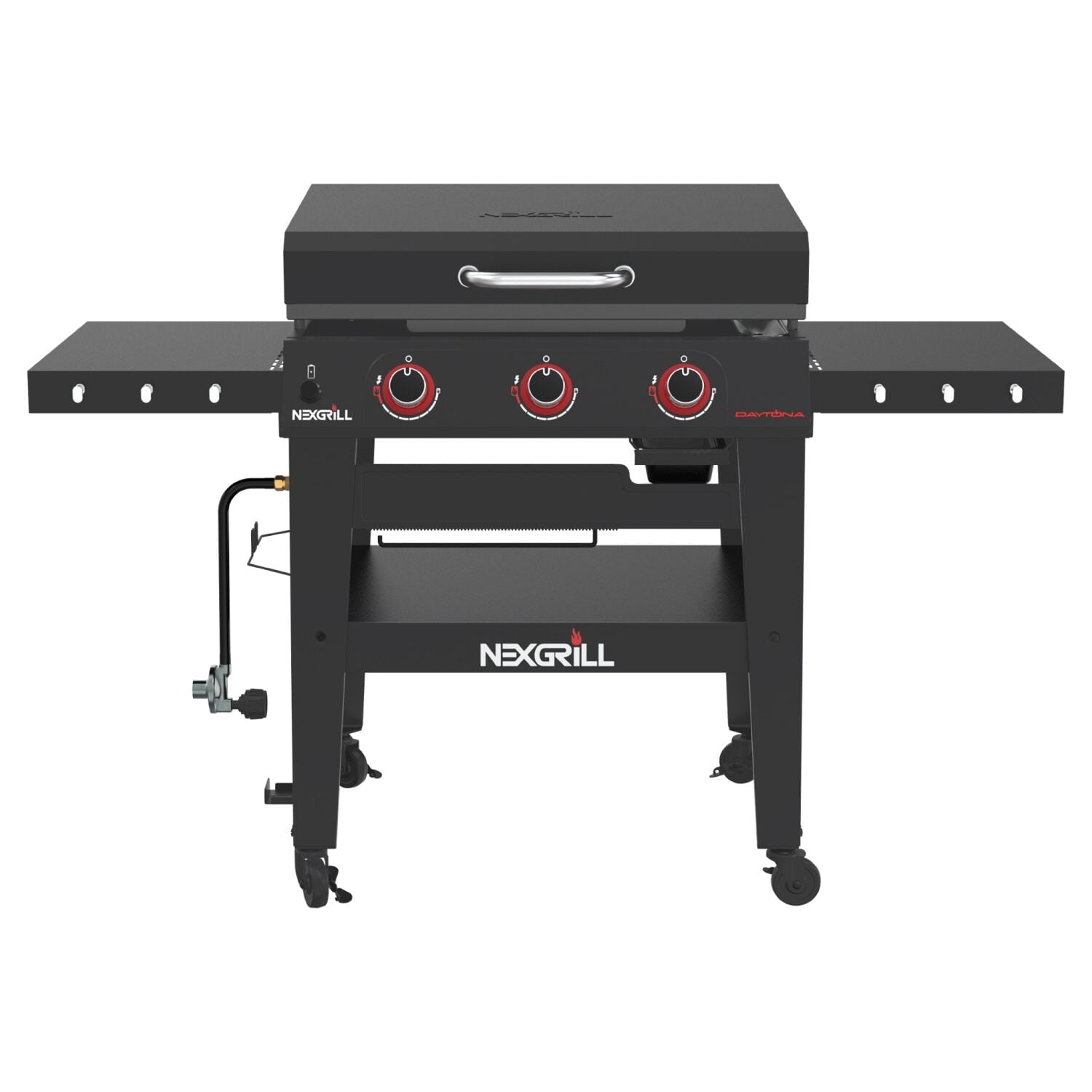 Nexgrill Daytona 3-Burner Propane Gas Griddle with Side Tables, 45000 ...