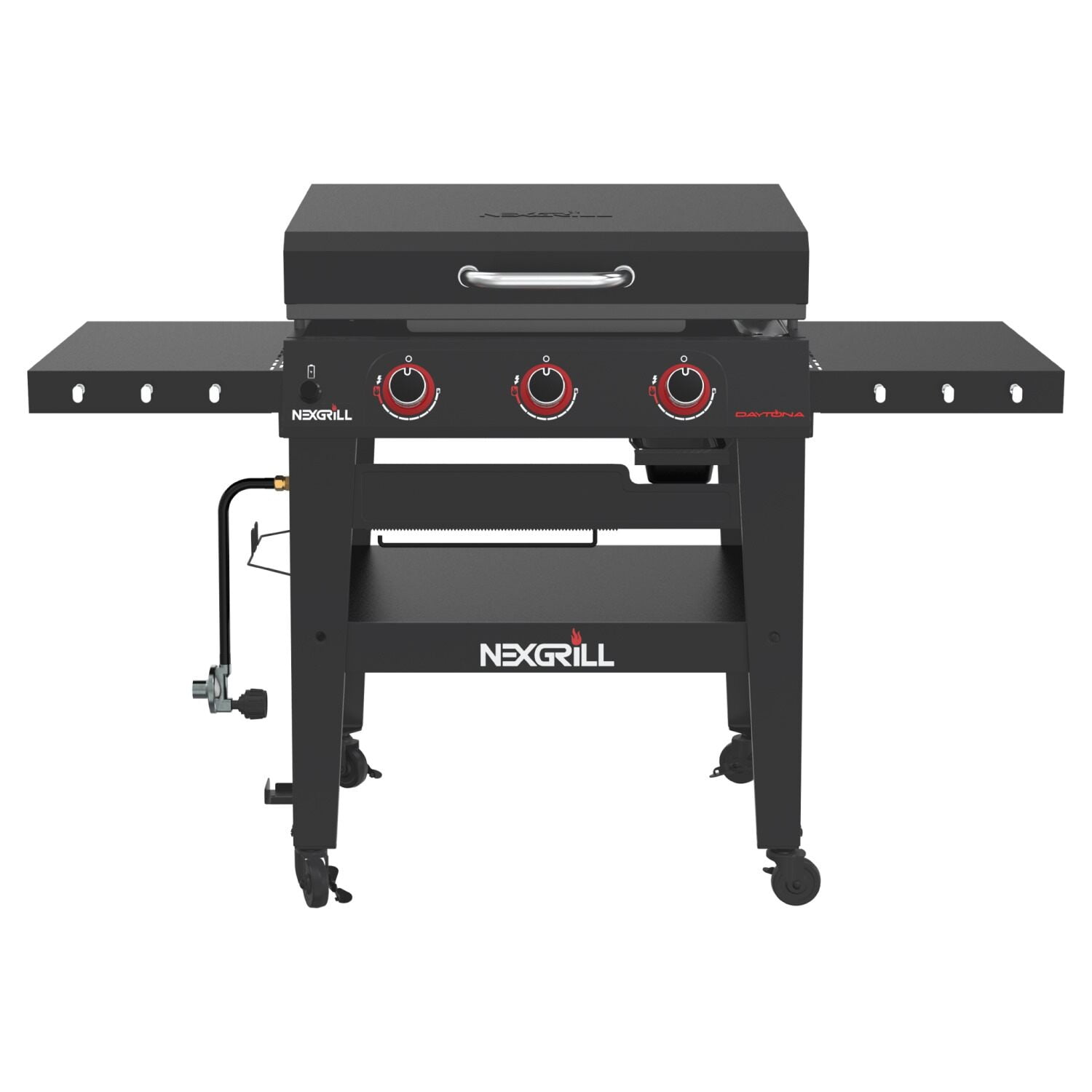 Nexgrill Daytona Flat Top Outdoor Grill, 3-Burner Propane Gas Griddle w ...