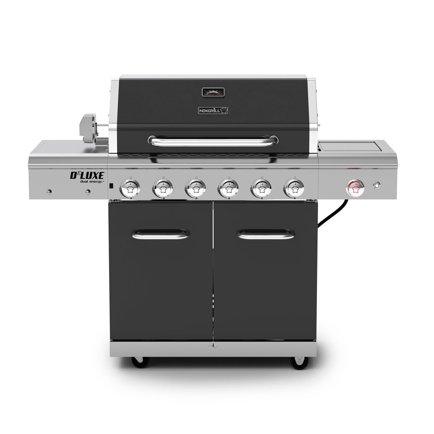 Nexgrill Deluxe 6-Burner Propane Gas Grill with Ceramic Searing Side ...