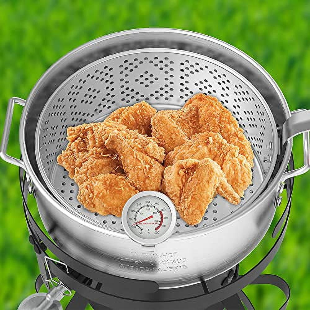 Nexgrill Propane Deep Fryer with 10Qt Aluminum Crawfish Boiler Pot ...