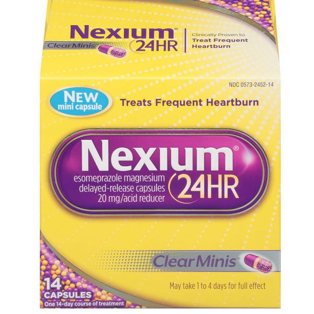 Nexium 24HR ClearMinis Delayed Release Heartburn Relief Capsules (Pack ...