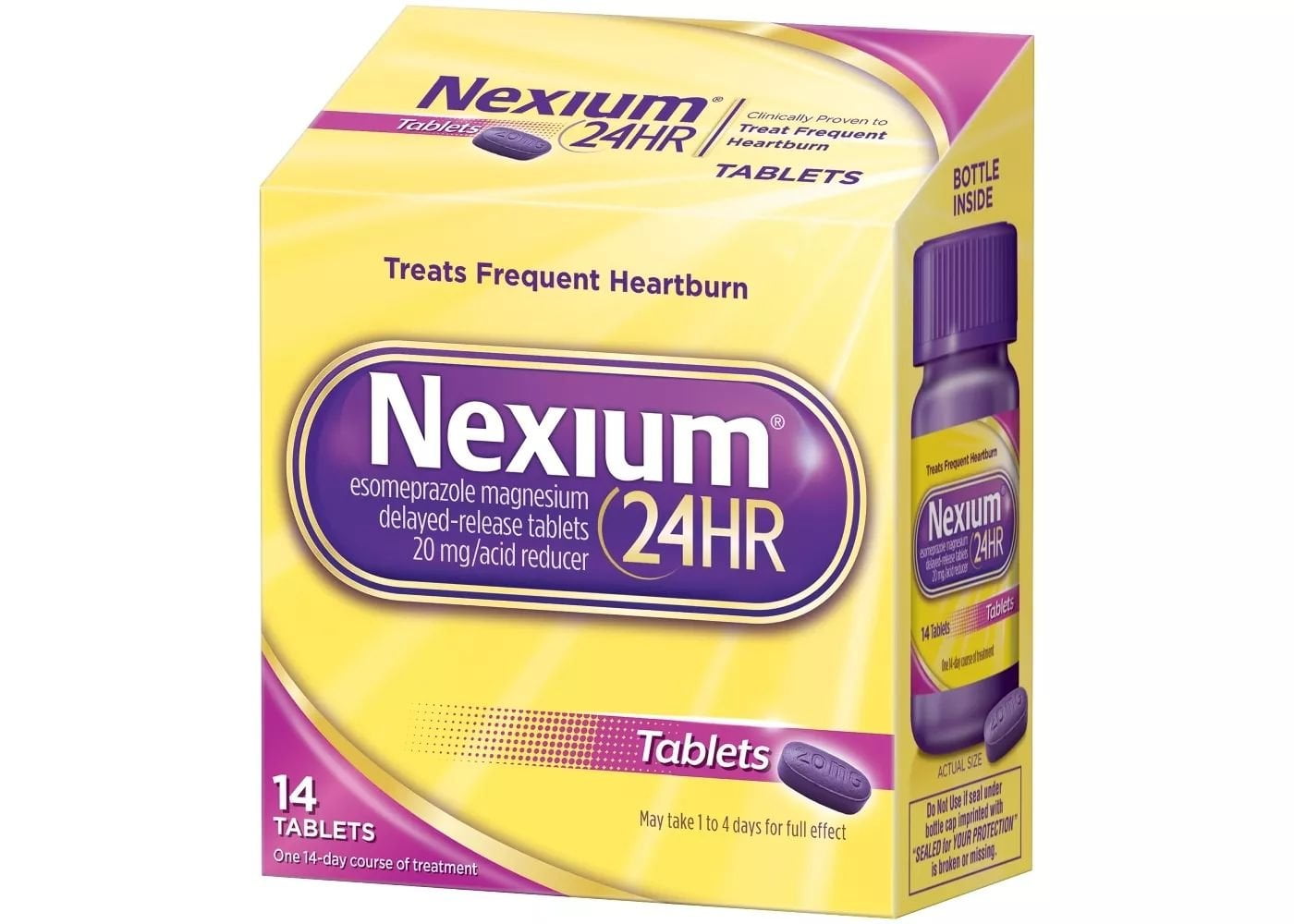 Nexium 24 Hour Heartburn Relief Tablet 14 ea (Pack of 2) - Walmart.com