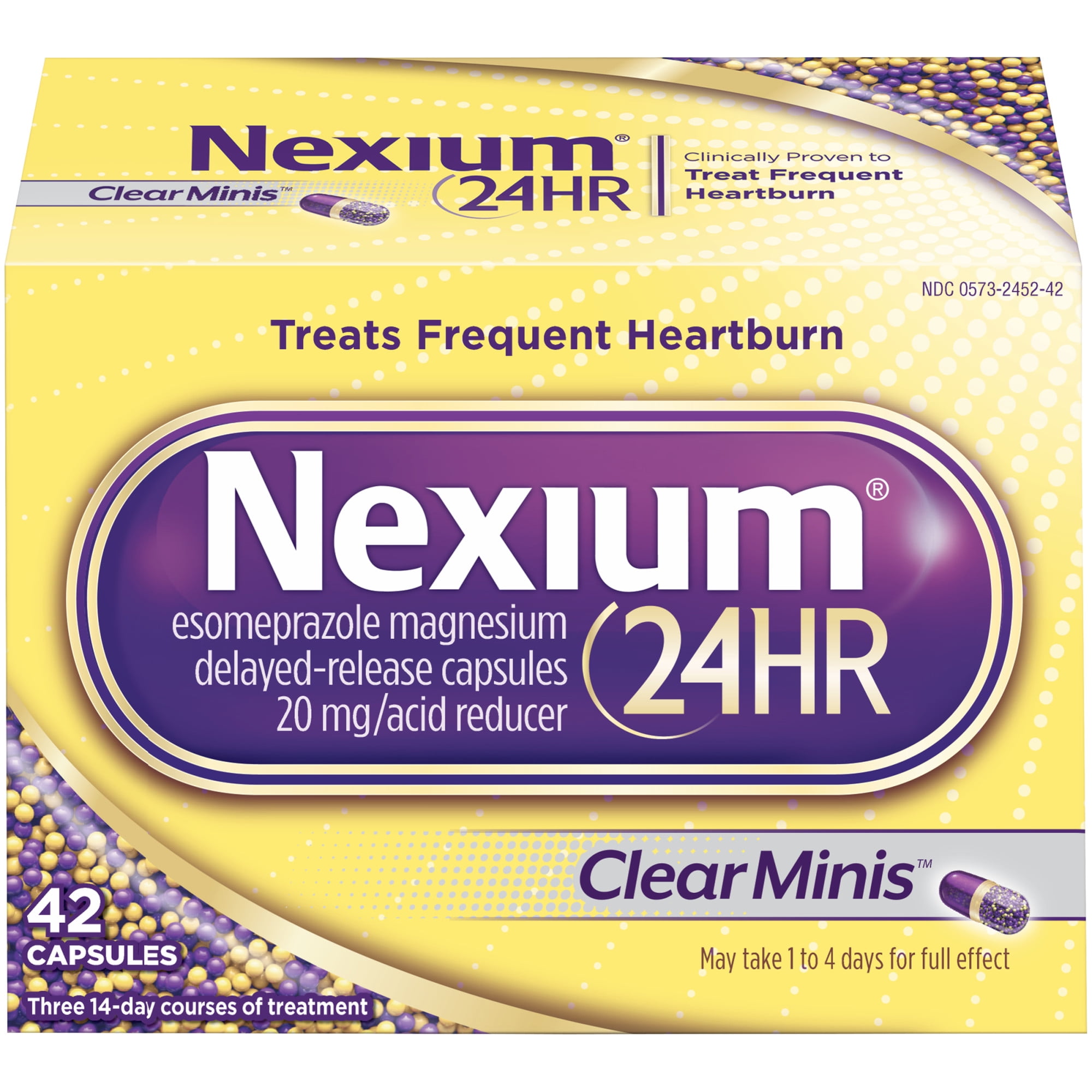 Nexium Clear minis 24HR Acid Reducer Capsules with Esomeprazole ...