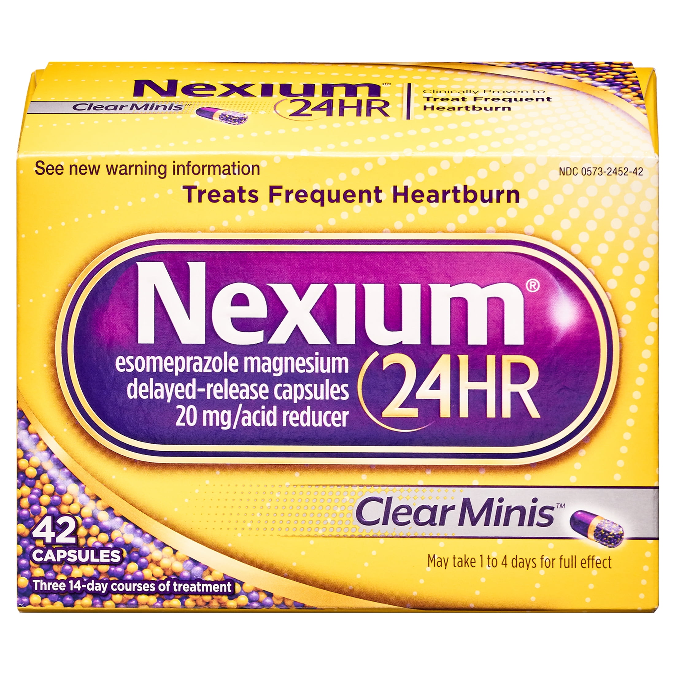 Nexium Clearminis 24HR Acid Reducer Capsules With Esomeprazole Magnesium - 42 Count - Walmart.com