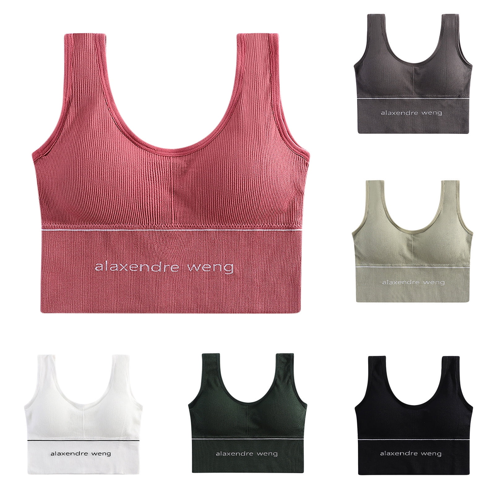 Nexjvus Womens Sports Bras High Support Wirefree Bra Yoga Bra - Walmart.com