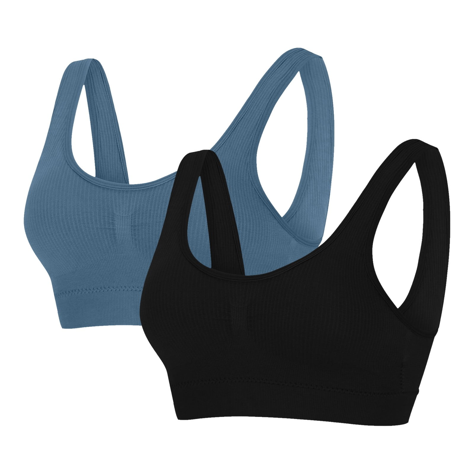 Nexjvus Workout Sports Bras for Women Padded Wirefree Bra Everyday Bra ...