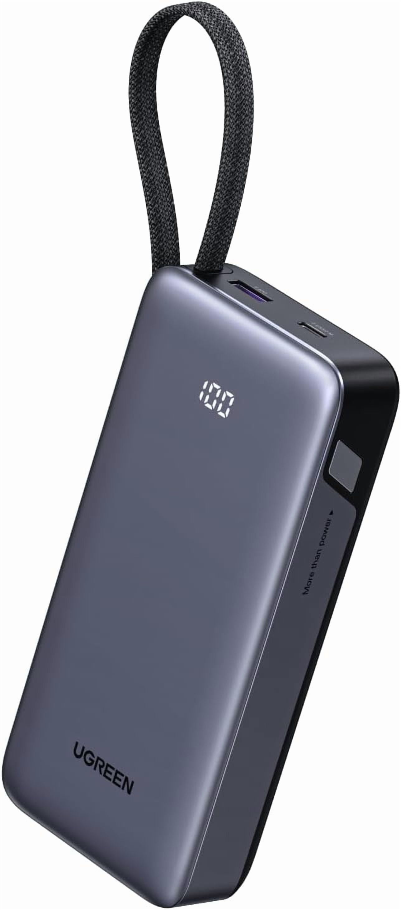 Nexode Power Bank 20000mAh 45W with Built-in Cable, Fast Charging ...