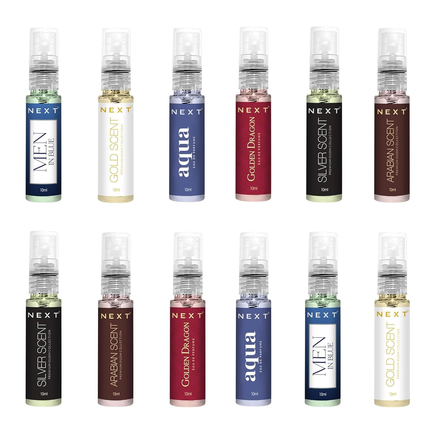 Next Care Luxury Perfume Gift Set Of 2 For Men & Women 6 X 10ml - 0.3 ...