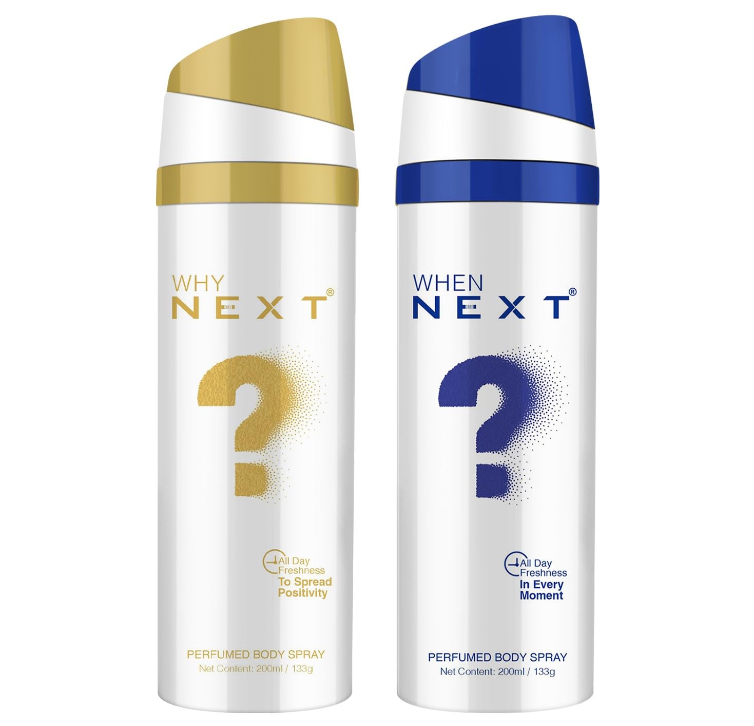 Next Care Why + When Perfumed Body Spray For Men & Women Pack Of 2 X ...