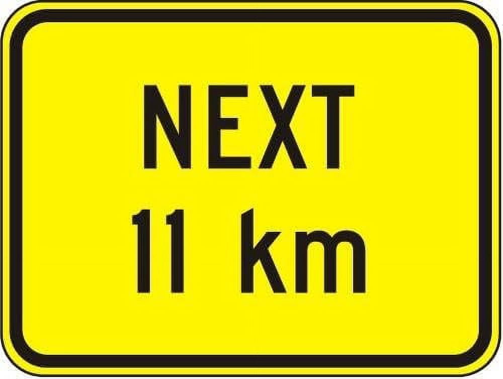 Next Distance KM Sign Traffic Warning Signs Metal Sign Tin Sign 8x12 ...