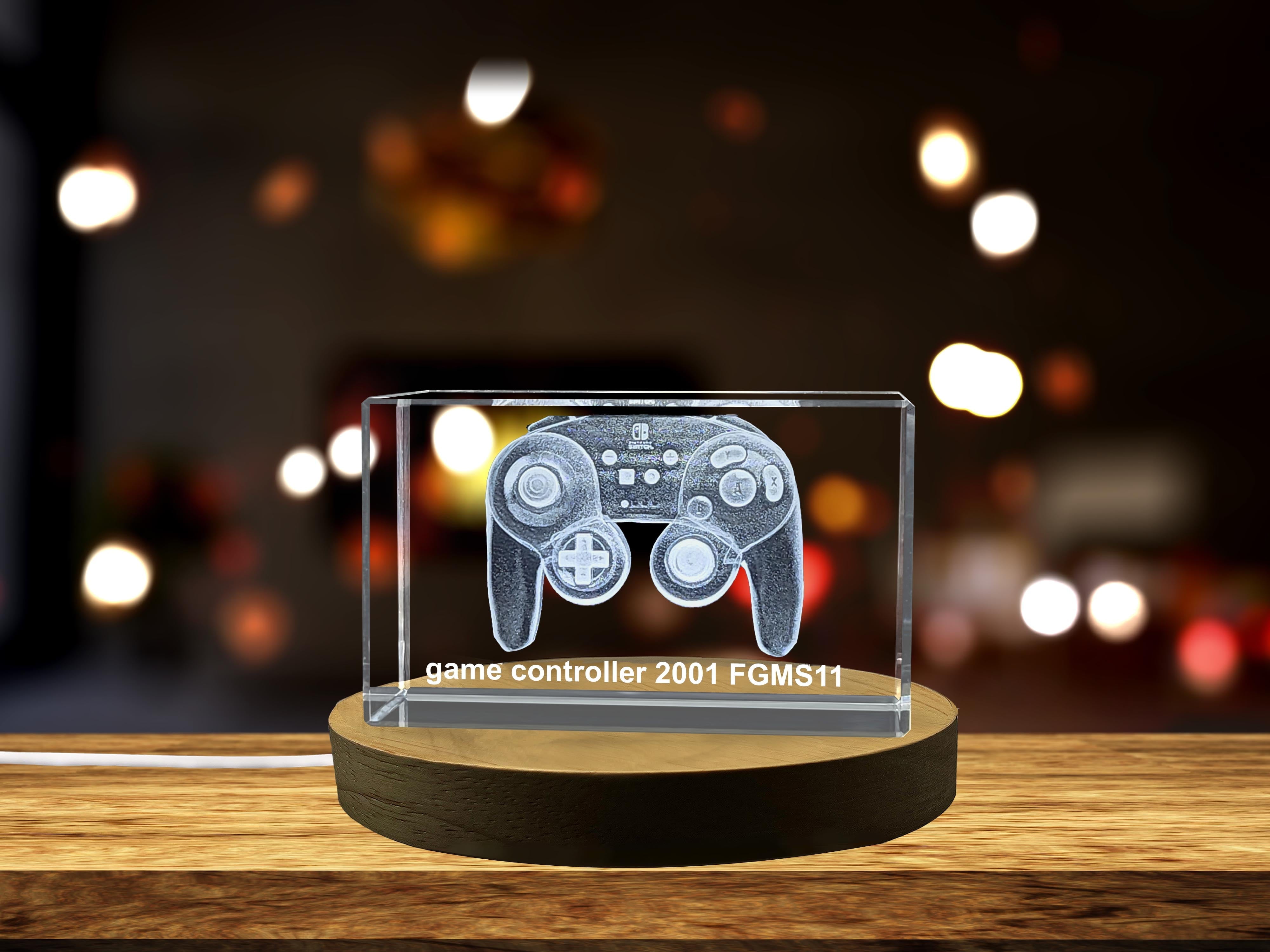 Next-Gen Nostalgia: 3D Engraved Crystal 2001 Game Controller - Walmart.com