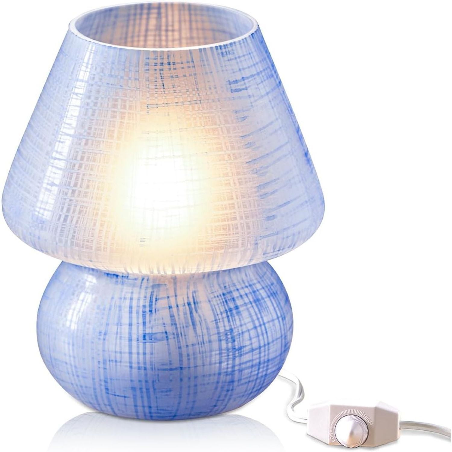 Next Glow, Mushroom Lamp, Blue Retro Funky LED Table Light, Dimmable ...