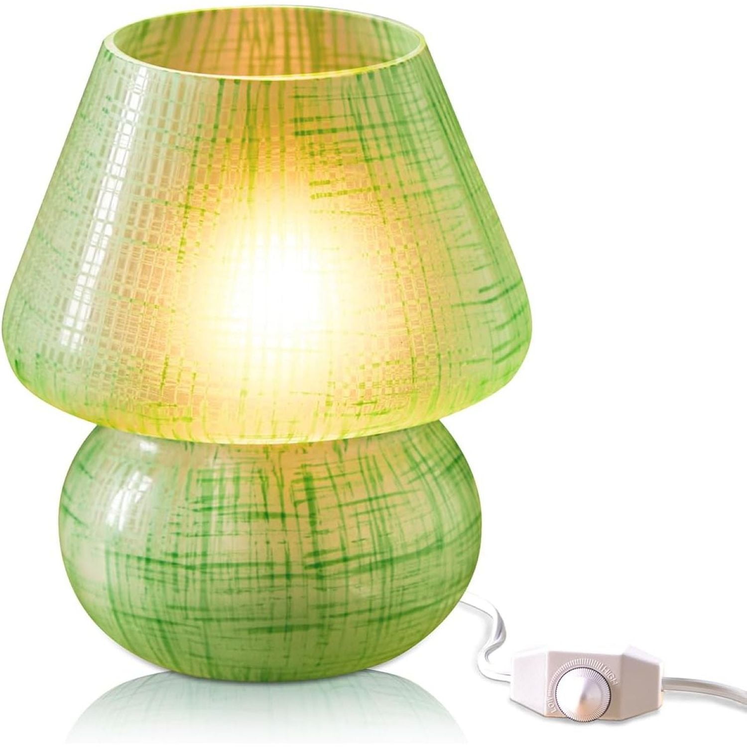 Next Glow, Mushroom Lamp, Green Retro Funky LED Table Light, Dimmable ...